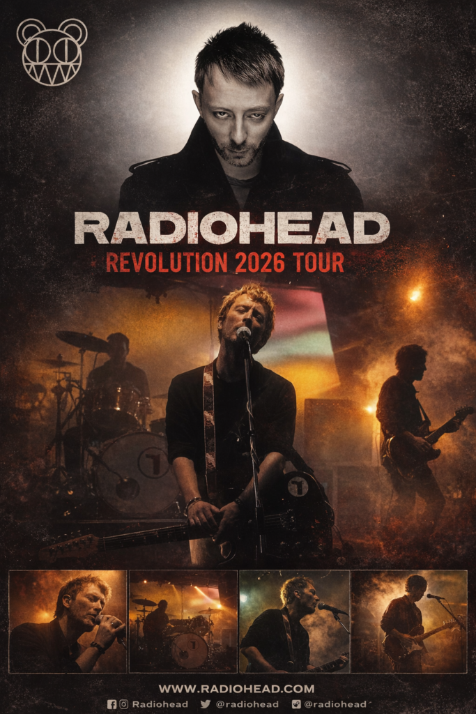 THE STATIC UPRISING: Radiohead’s Revolution 2026 Tour Poster That ...